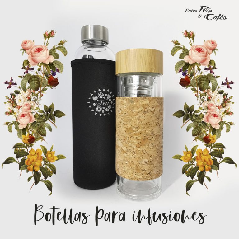 Botella tisanera cristal funda neopreno «Tea» – Entre Tés y Cafés